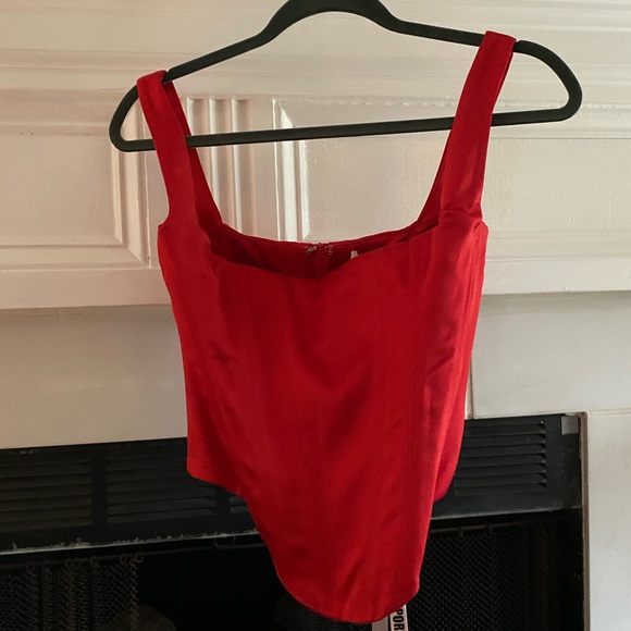 House of CB | Tops | House Of Cb Scarlett Red Corset | Poshmark